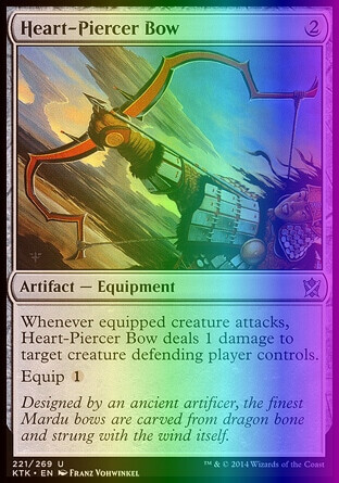 MTG Magic the Gathering Heart-Piercer Bow (221/282) Khans of Tarkir LP ...