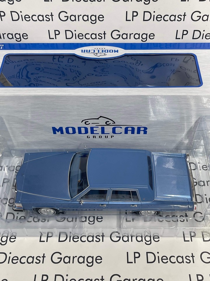 MCG Model Car Group 1982 Cadillac Fleetwood Brougham Blue 1:18 Diecast ...