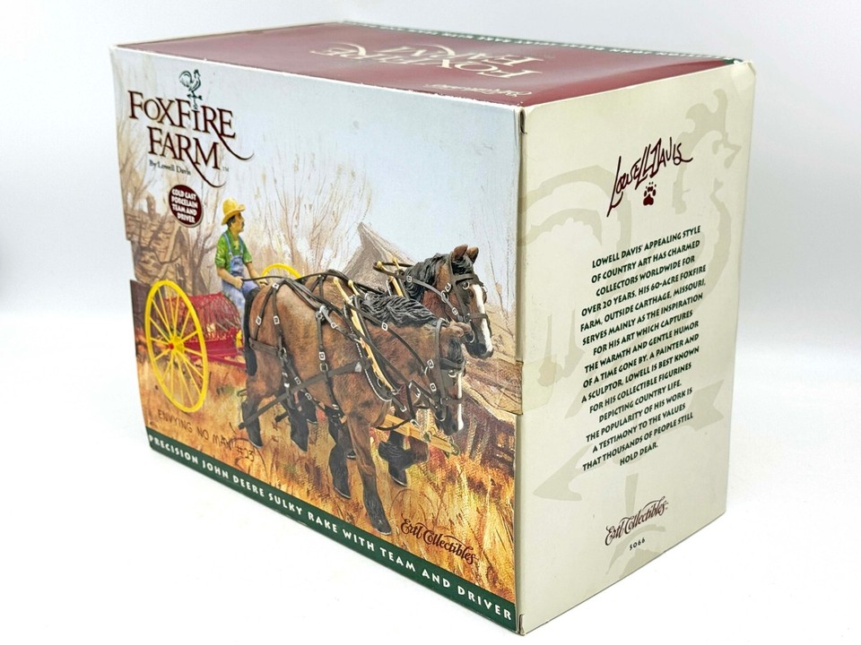 1/16 Fox Fire Farm Precision John Deere Sulky Rake W/ Team Of Horses ...