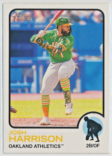 2022 Topps Heritage - Josh Harrison - Oakland Athletics - Base - #233 ...