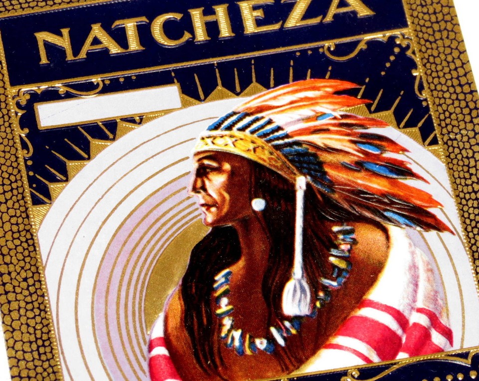 Very Rare Native American Indian Natcheza Cigar Label 1920 | eBay