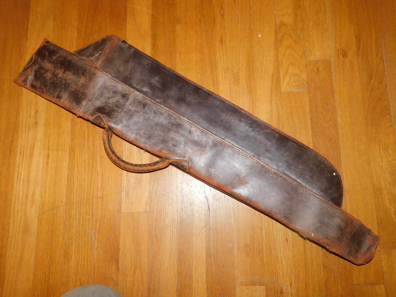 32.5" Antique Leather Old Western Rifle Shotgun Scabbard Sheath Man ...