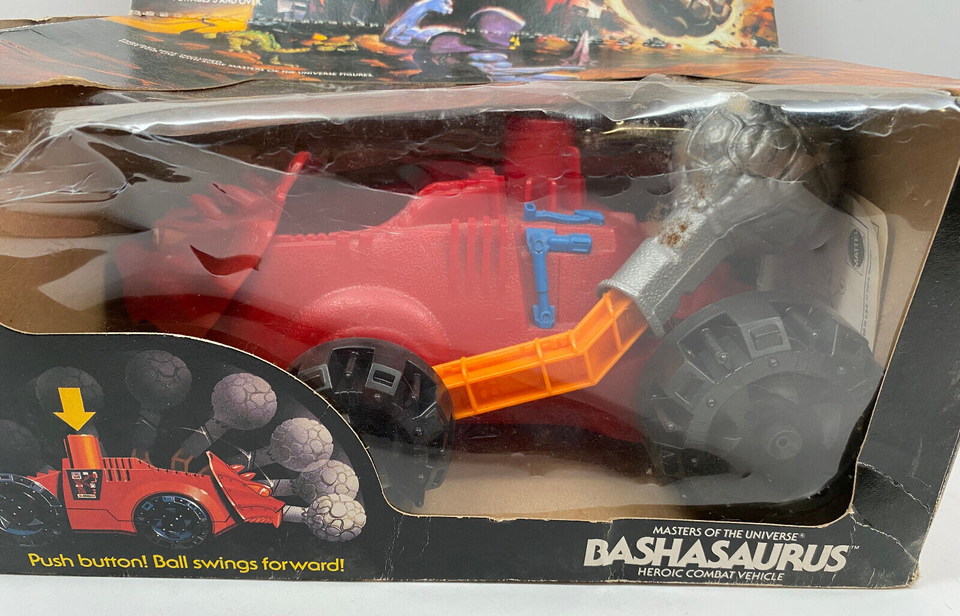 He-Man Masters of the Universe MOTU Bashasaurus Vehicle with Box ...