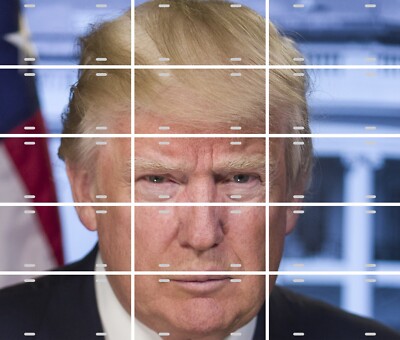 President Donald Trump Sign Art Collage - 15 License Plates - Overall ...