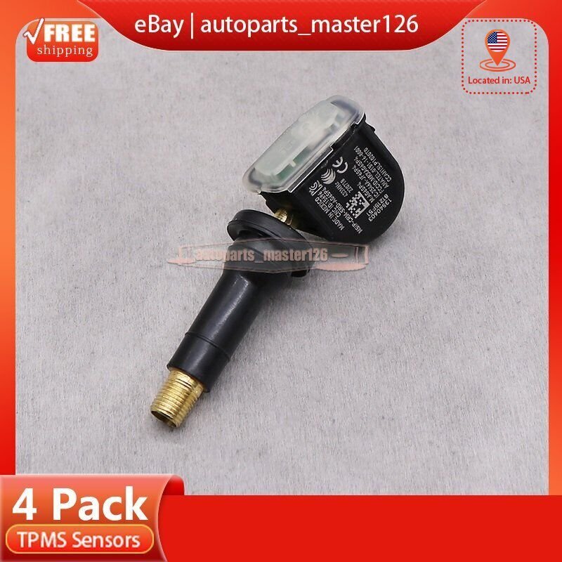4x NEWEST 433MHz TPMS Tire Pressure Sensor 13540603 For GMC Chevy Buick ...