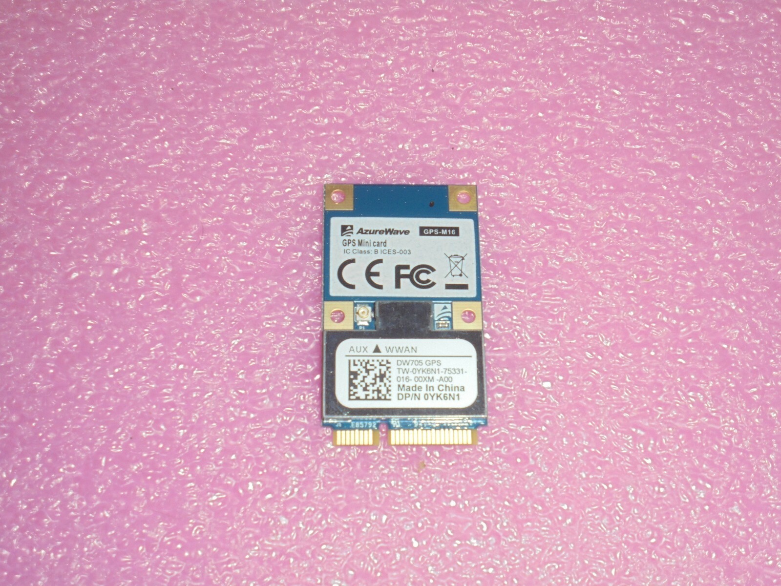 0YK6N1 DW705 Dell 1110 Wireless GPS Mini Card YK6N1 Laptop Wireless ...