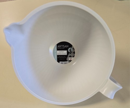 Nordic Ware Melamine Better Batter Bowl White 10 Cup Microwave ...