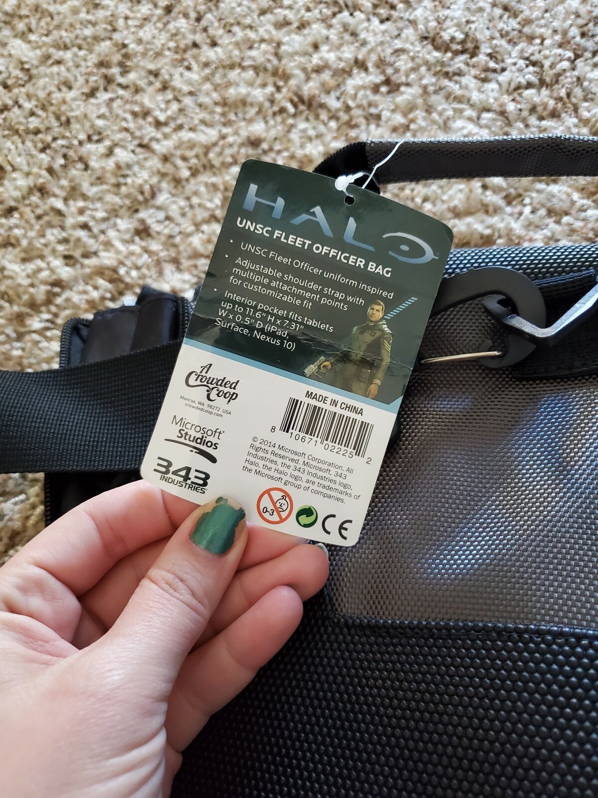 HALO unsc fleet officer bag | eBay