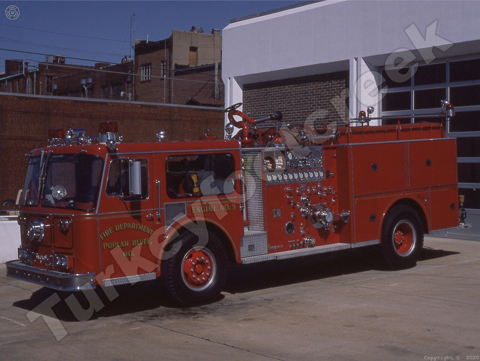 1980 Poplar Bluff,MO Fire Truck No.9 9" x 12" Metal Sign | eBay