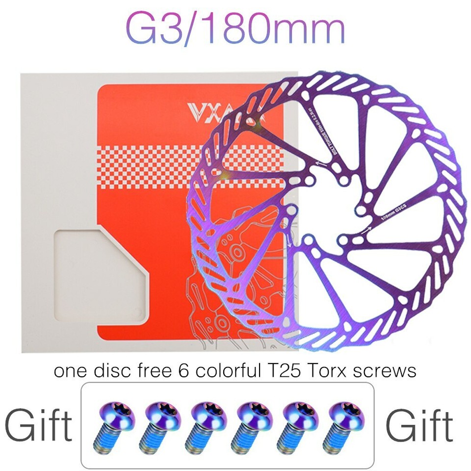 VXM Bike Disc Brake Rotor 160mm 180mm Bicycle MTB Mountain Bike 6 Bolts ...