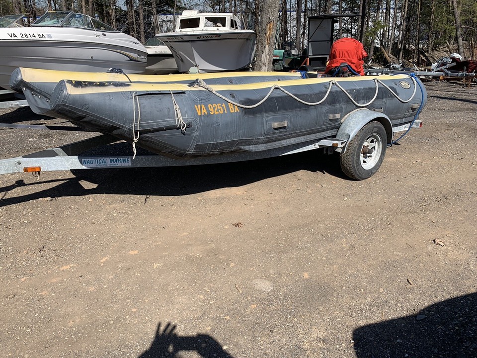 DEMAREE inflatable boats DIB 17 Ft Sea Sled Rescue White Water ...