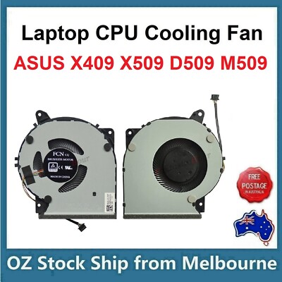 CPU Cooling Fan ASUS X409U X409F X509 X509F D509U D509D D509B M509 ...