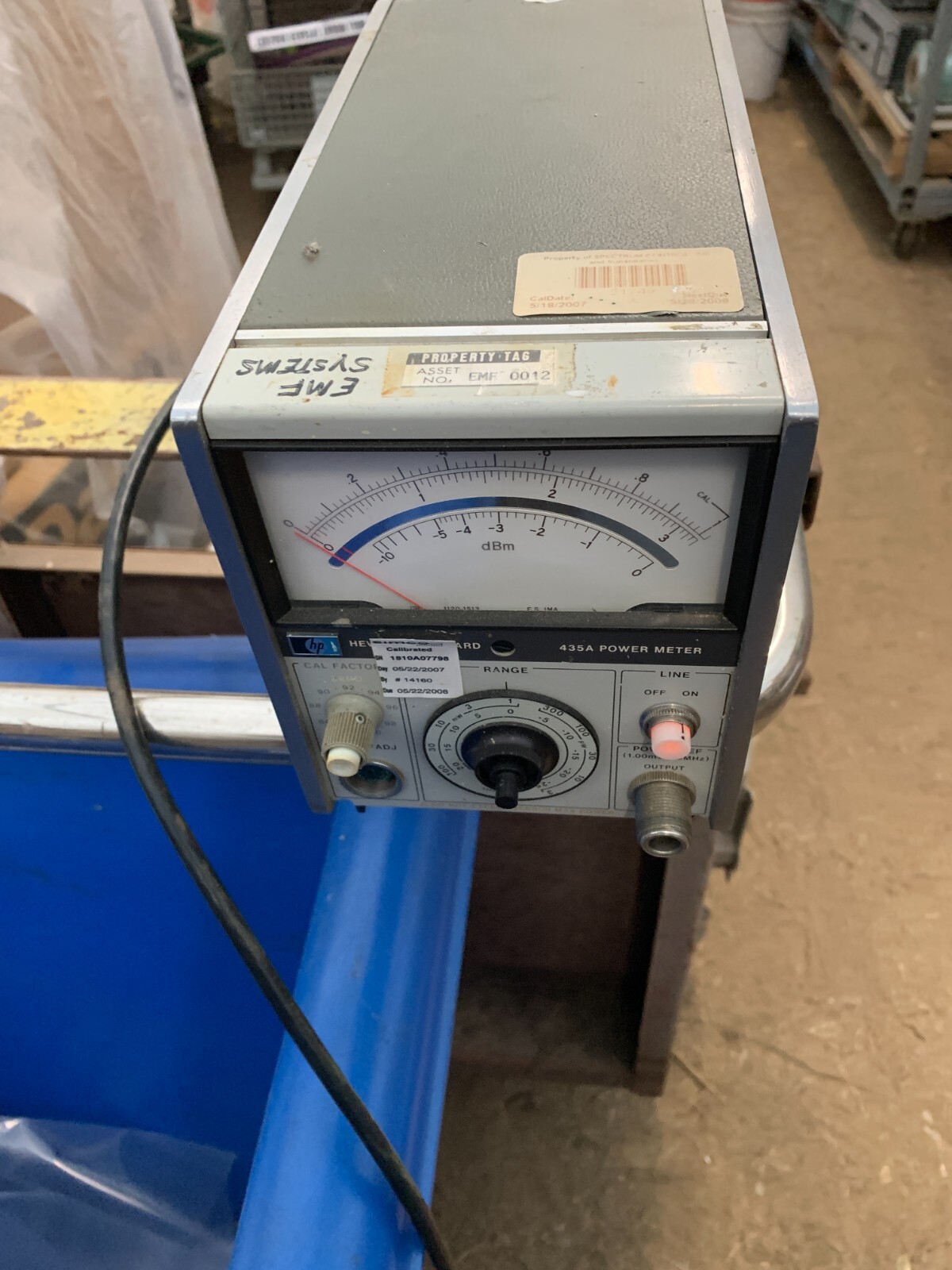 HP 435A Power Meter - Powers up - missing part of main dial | eBay