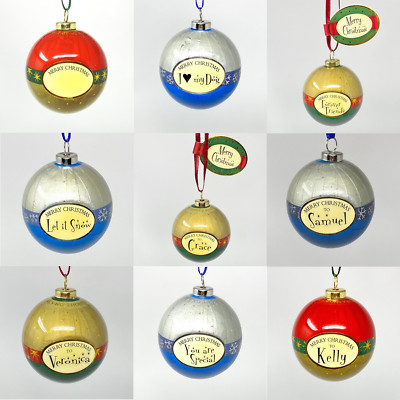 Personalized Christmas Hanging Ornaments You Choose | eBay