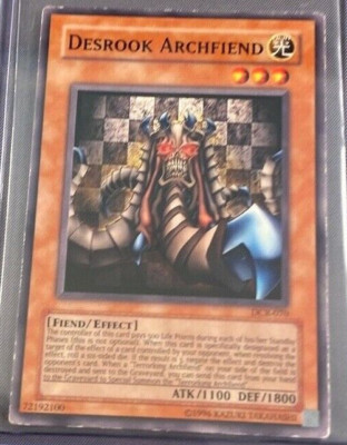 Desrook Archfiend DCR-070 Yu-Gi-Oh! Card Worn Unlimited HP | eBay