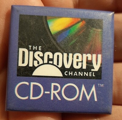 The Discovery Channel CD-Rom 1 1/2" Pinback | eBay