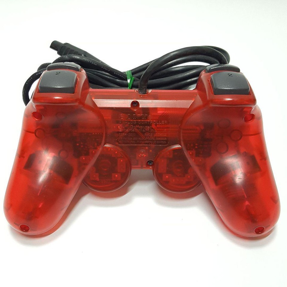 Playstation2 Official Controller Dual Shock2 Crimson Red clear Sony PS2 ...