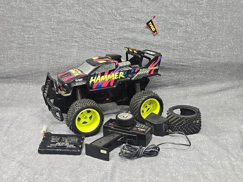 VINTAGE TYCO 9.6V HAMMER RC TRUCK Black Version 49mhz Working Great ...