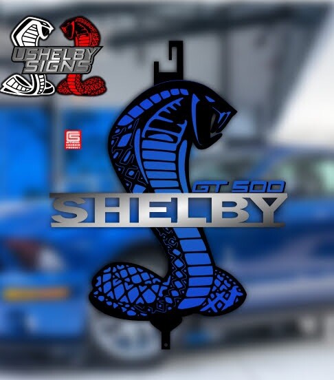 Shelby GT500 Mustang Hood Prop Vista Blue Powder Coated, Detachable ...