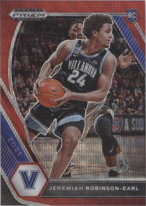 2021-22 Panini Prizm Draft Picks - Jeremiah Robinson-Earl #43 Ruby Wave ...
