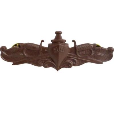 REGULATION US NAVAL SURFACE WARFARE OFFICER BROWN BADGE LARGE PIN UP US ...