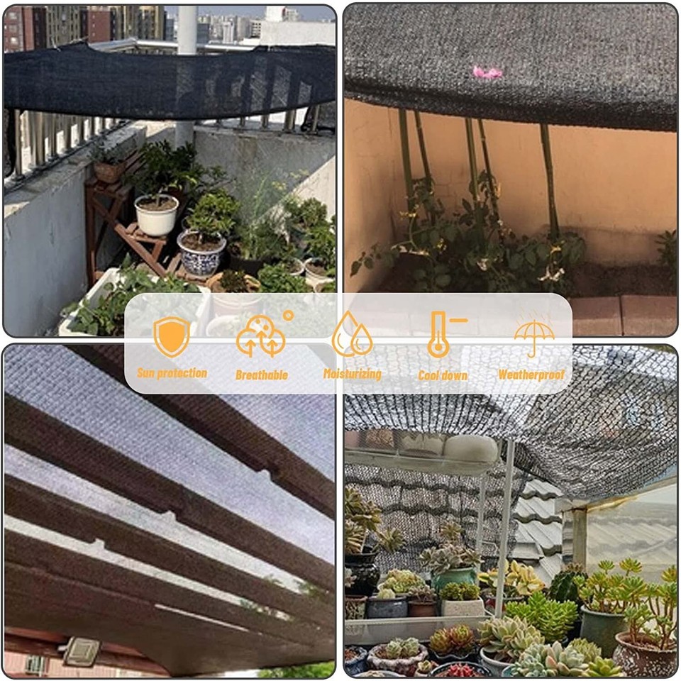 30% Sun Net Mesh Shade Sunblock Shade Cloth UV Resistant Net for Garden ...