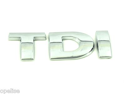 Genuine New VOLKSWAGEN TDI BADGE Emblem Golf Passat Polo Touran Tiguan ...