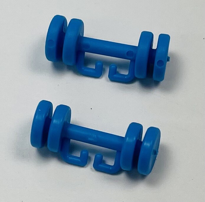 VTG 2pc Set MATTEL Barbie Fitness Center Gym Blue Dumbbells WEIGHTS ...