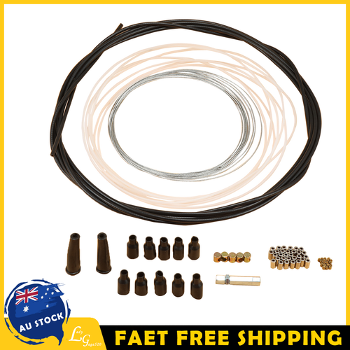 5 Metres Motorcycle Diy Throttle Cable Kit Nipples Ferrules Fit Pit ...