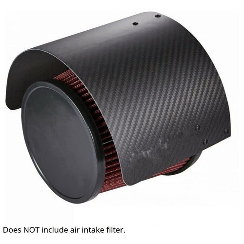 Universal Carbon Fiber Cold Air Intake Filter Heat Shield Cover for 2.5 ...