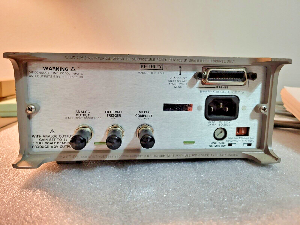 Keithley 182 Sensitive Digital Voltmeter w Instruct Manual and Input ...