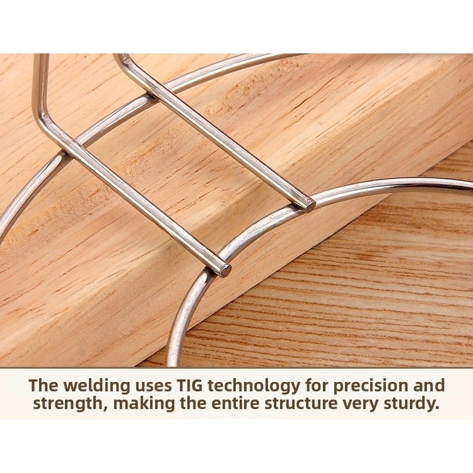 For Pots For Steamers Foldable Steam Rack Triangular Foot 201 Stainless ...