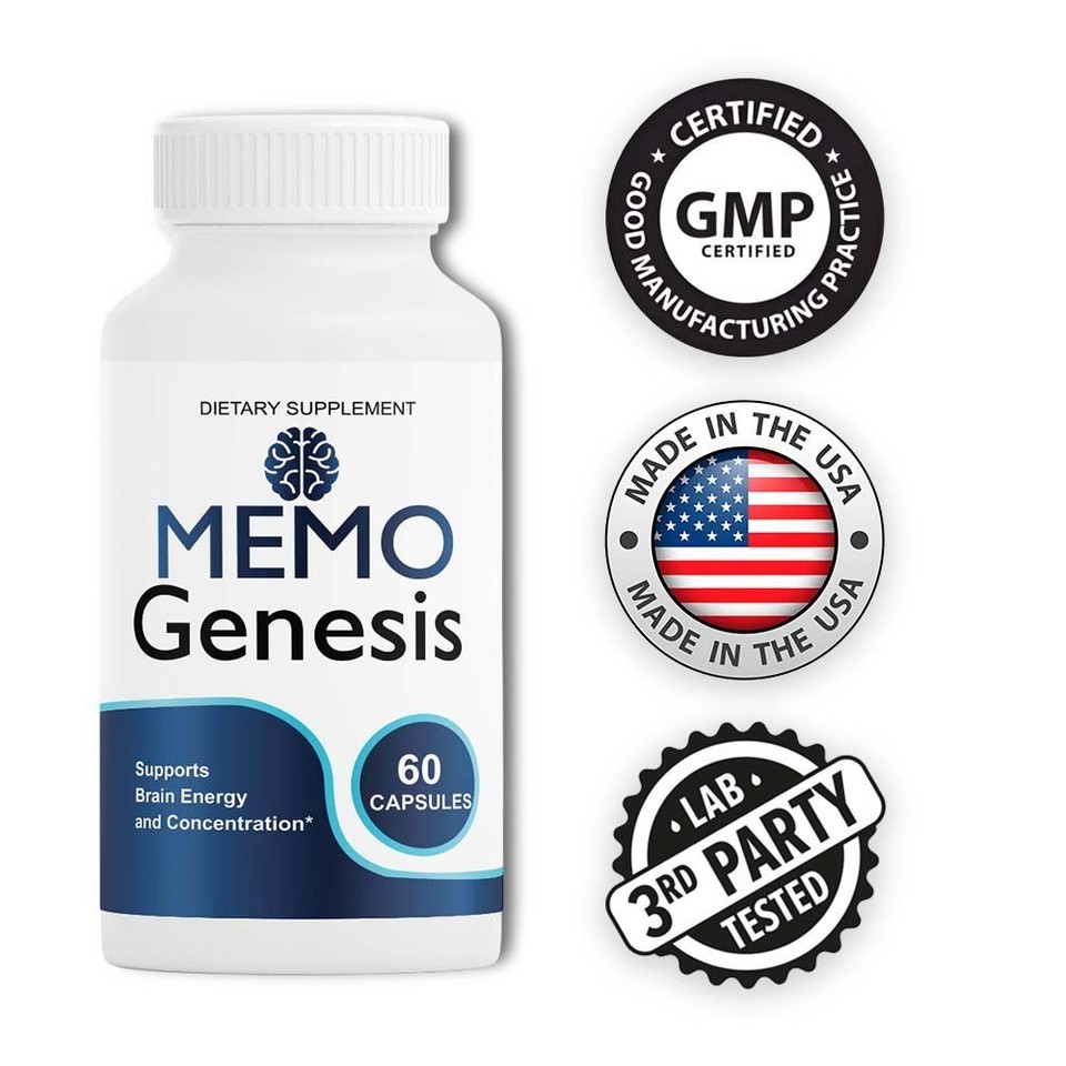 (5 pack) MemoGenesis Capsules, Memo Genesis Brain Health Support ...