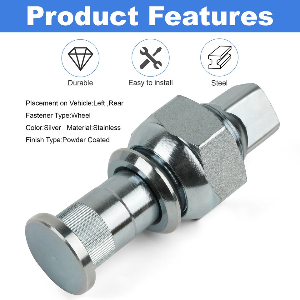 Wheel Nuts & Stud Kit Rear (Left Side) for ISUZU NPR NPR-HD NQR NRR ...