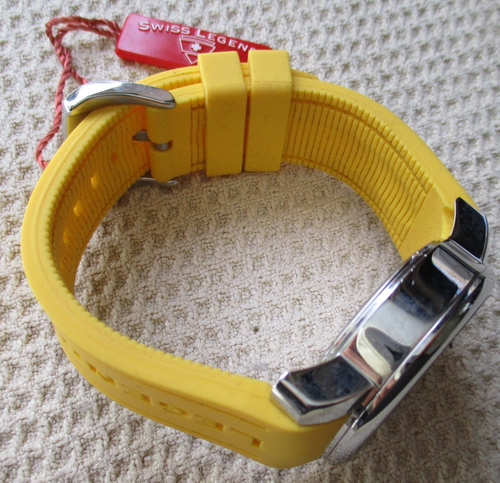 Swiss Legend Men's Luxury Planetimer Watch, w/Yellow Band, Swiss Made ...