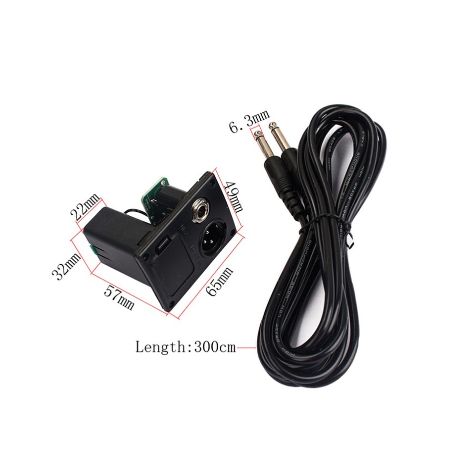 Battery Box Wire Guitar Pickup Amplifier Equalizer Cable Cord Acoustic Active | eBay