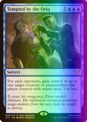 MTG Tempted by the Oriq (58/448) Strixhaven School of Mages MP FOIL | eBay