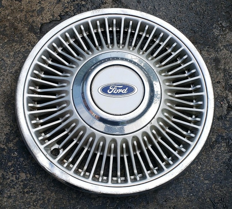 (1) OEM 1987-90 Ford Taurus Wire Spoke 15" Hubcap Wheel Cover p/n E7DC ...