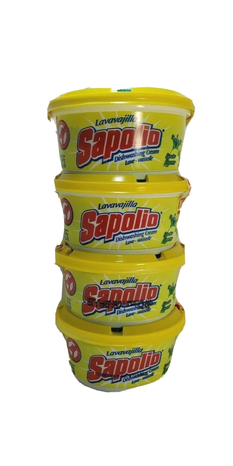 New 4 pack Lavavajilla Sapolio Limon Dishwashing Cream Soap Lemon scent ...