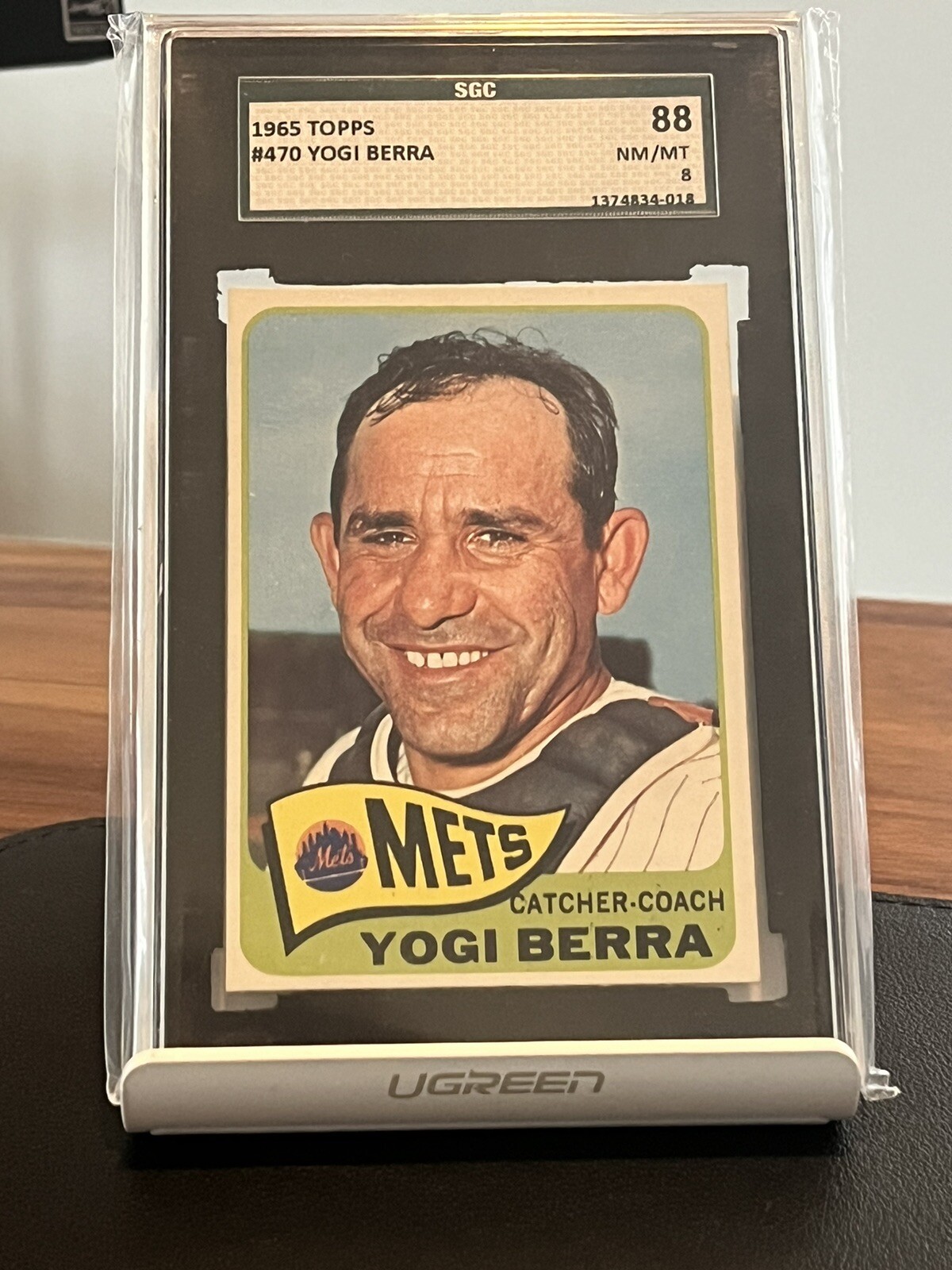 1965 Topps #470 Yogi Berra SGC 8 NM MT | eBay