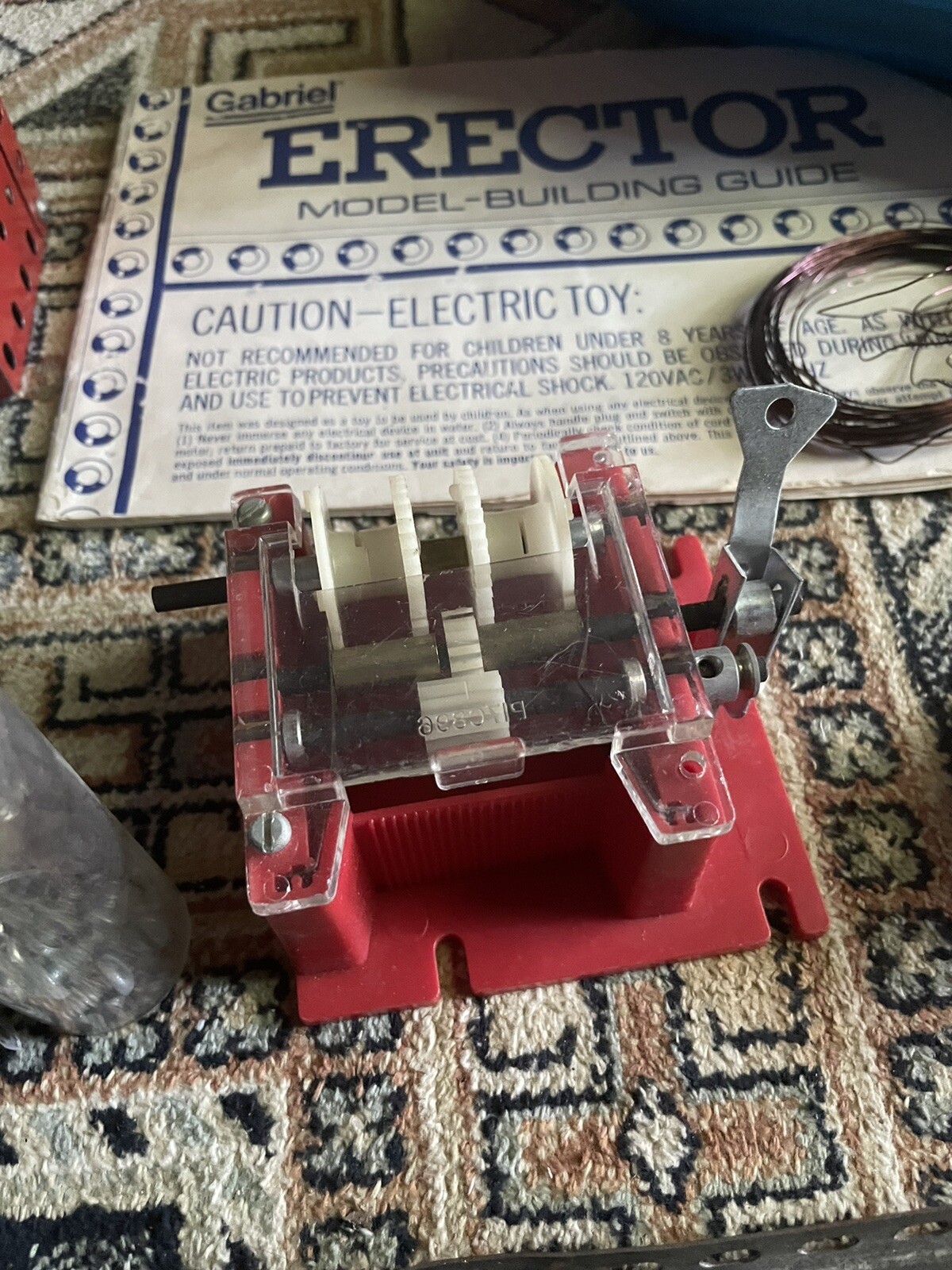 1976 Gabriel Erector Set W/Case Building Guide Parts Order Form See ...
