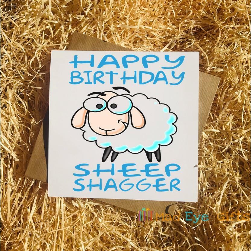 Happy Birthday Sheep Shagger - Risky Rude Funny Filthy Adult Birthday ...
