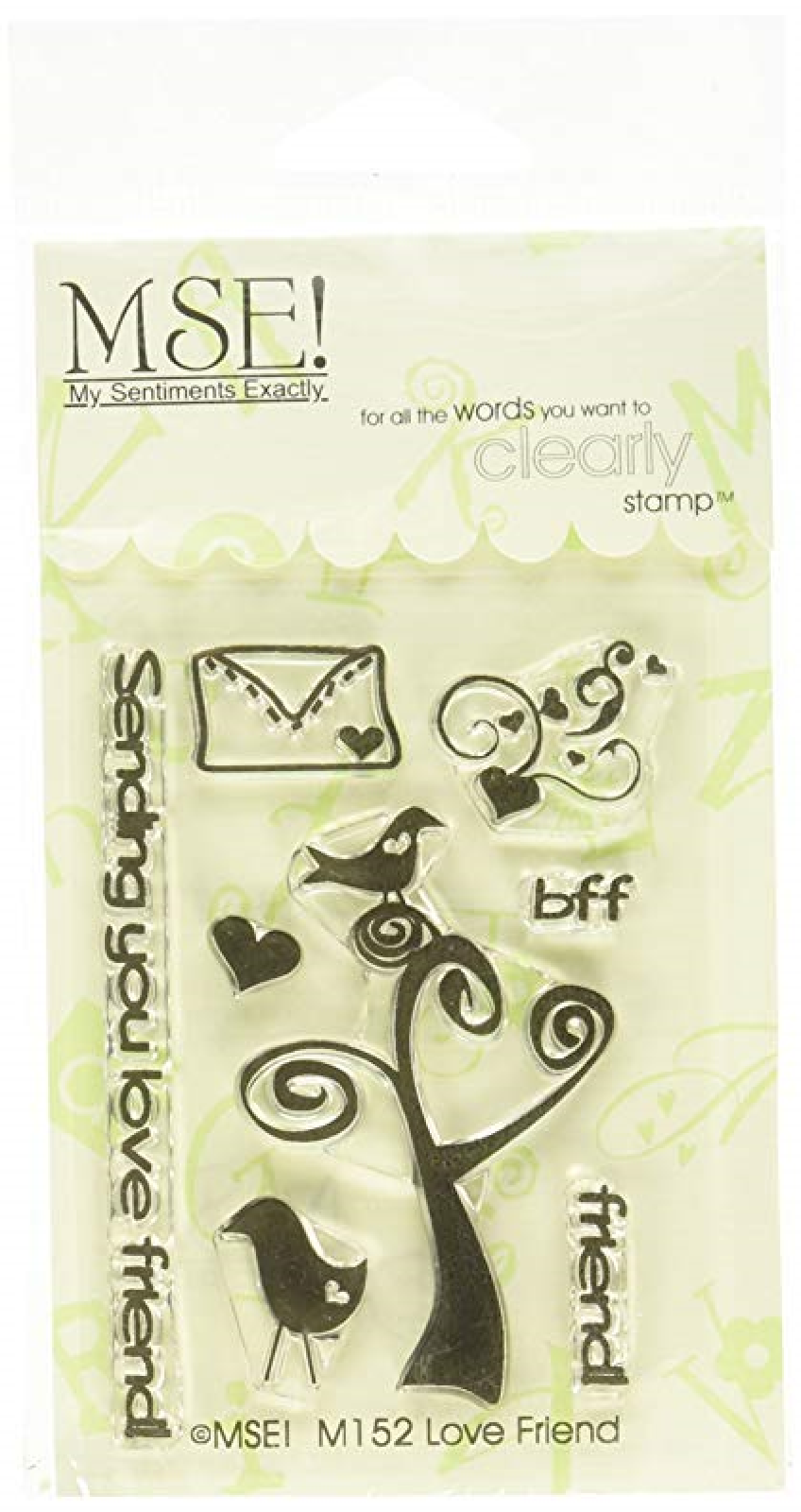 MSE My Sentiments Exactly Clear Rubber Stamps LOVE YOURSELF | eBay