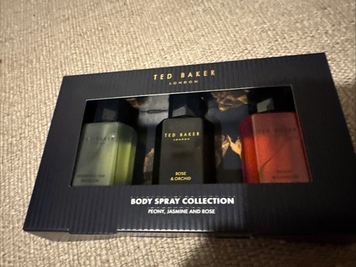 Ted Baker Body Spray Trio Collection Peony, Jasmine & Rose Ladies Gift ...