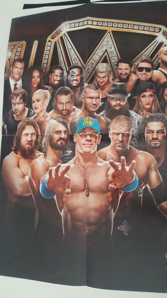 WWE Official Program with Poster -- Hardcover | eBay