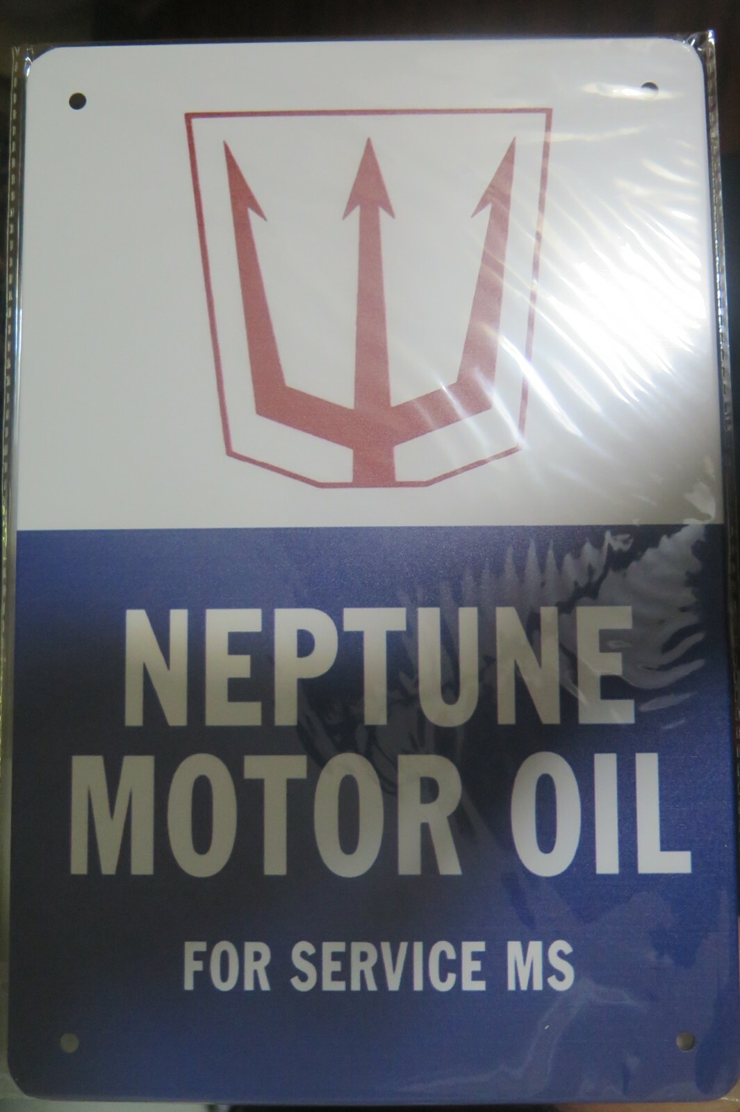 neptune motor oil look tin metal sign MAN CAVE | eBay