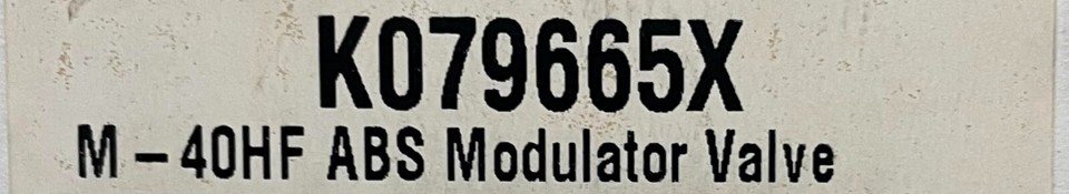 K079665X / K079665BXR Genuine Bendix M-40HF Abs Modulator Valve OEM ...