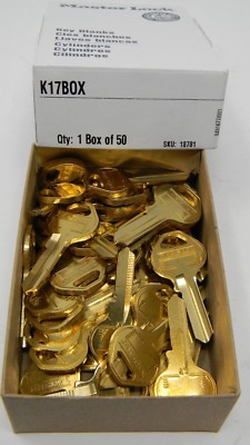 Master 17K Original Key Blanks ( M11 ) - Box of 50 blanks | eBay