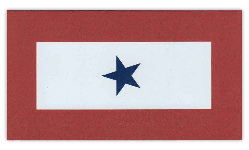 Magnetic Bumper Sticker - Blue Star Service Flag - 1 Star - Military ...