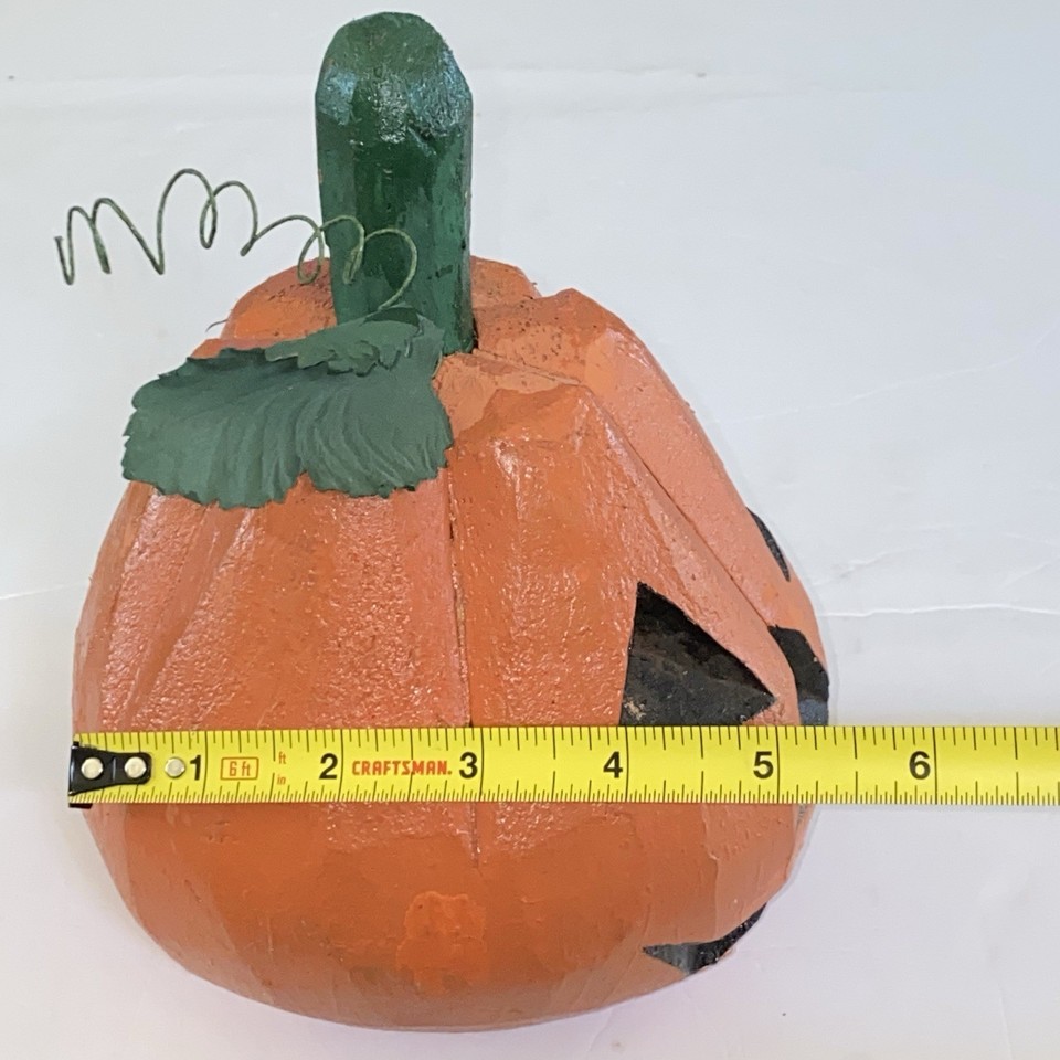 VTG Hand Carved COCONUT Halloween JACK O LANTERN Pumpkin Thanksgiving Fall 9x5” | eBay